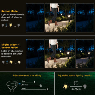 XMCOSY+ Smart Solar Motion Sensor Light - 6 pack (Included Smart Bridg ...